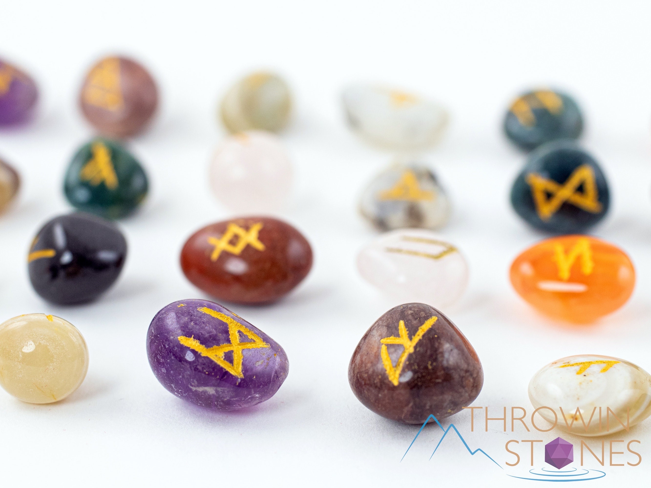 Crystal RUNE Set 25 Pieces in Gift Bag Runes Tumbled | Etsy