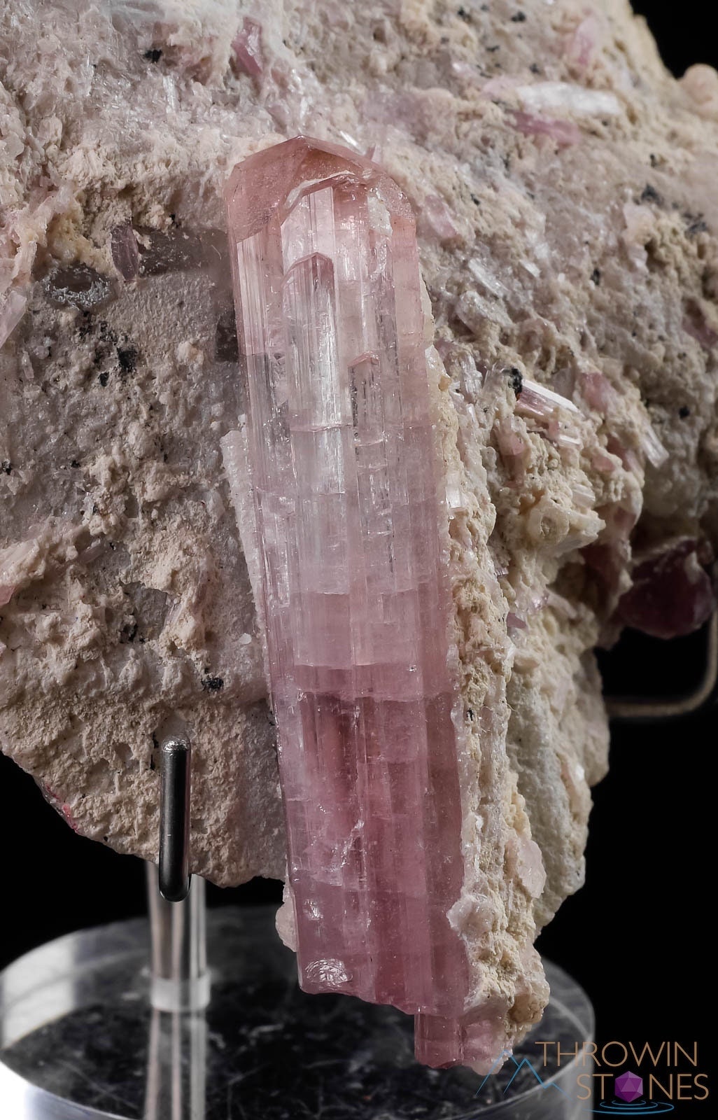 TOURMALINE Elbaite Pink on Matrix Raw Crystal Cluster | Etsy