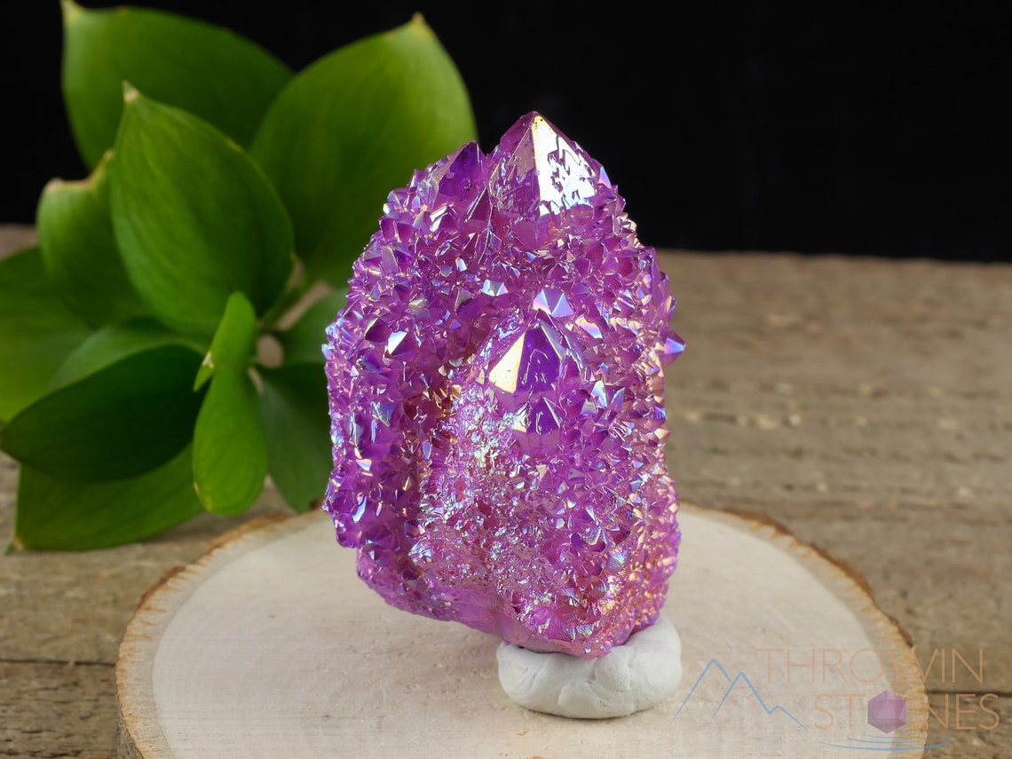 AURA QUARTZ Ruby Pink Rainbow Quartz Crystal Crystal - Etsy