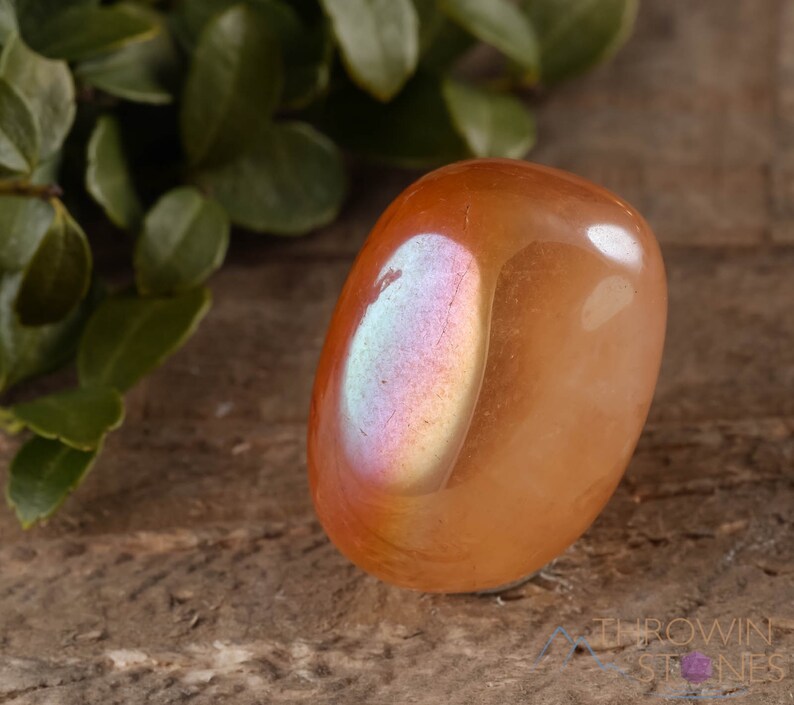 Sunset AURA QUARTZ, Tumbled Stones - Tumbled Crystals, Self Care ...