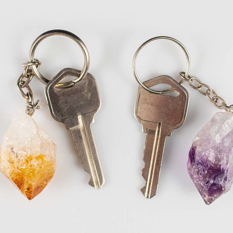 Crystal Keychain - Etsy