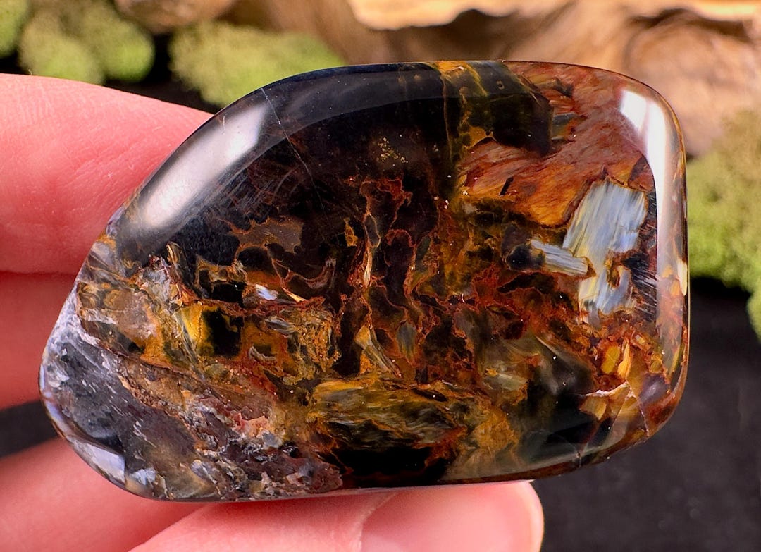 PIETERSITE Tumbled Crystal - Natural Blue and Gold African Healing ...