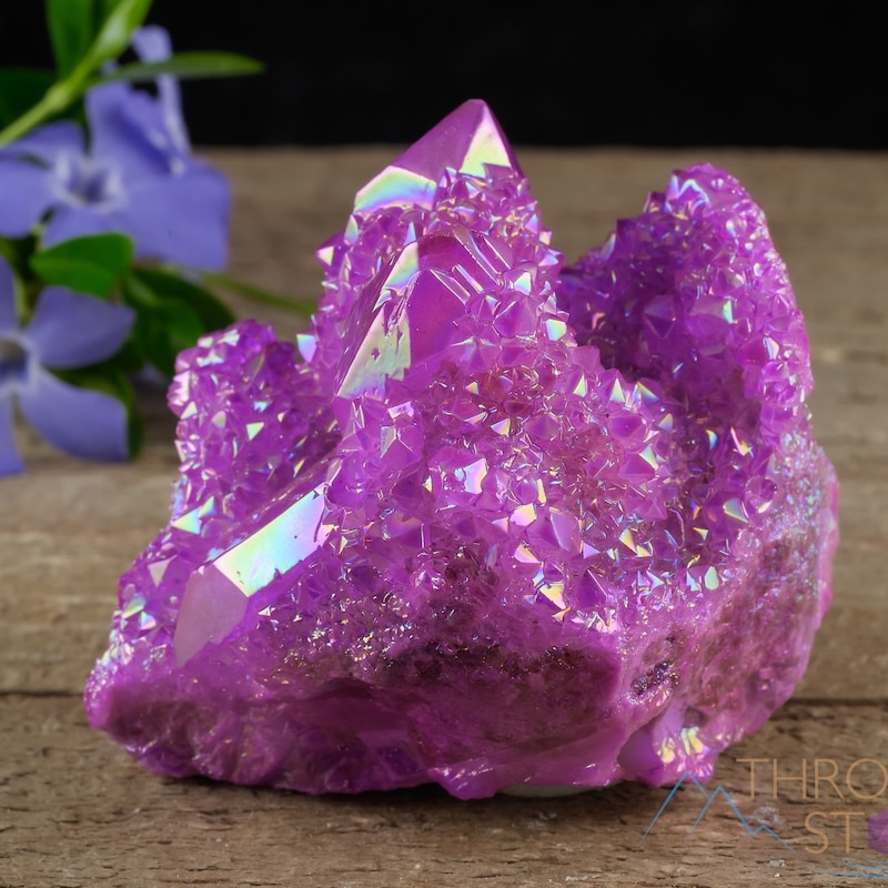 Ruby Aura Quartz - Etsy