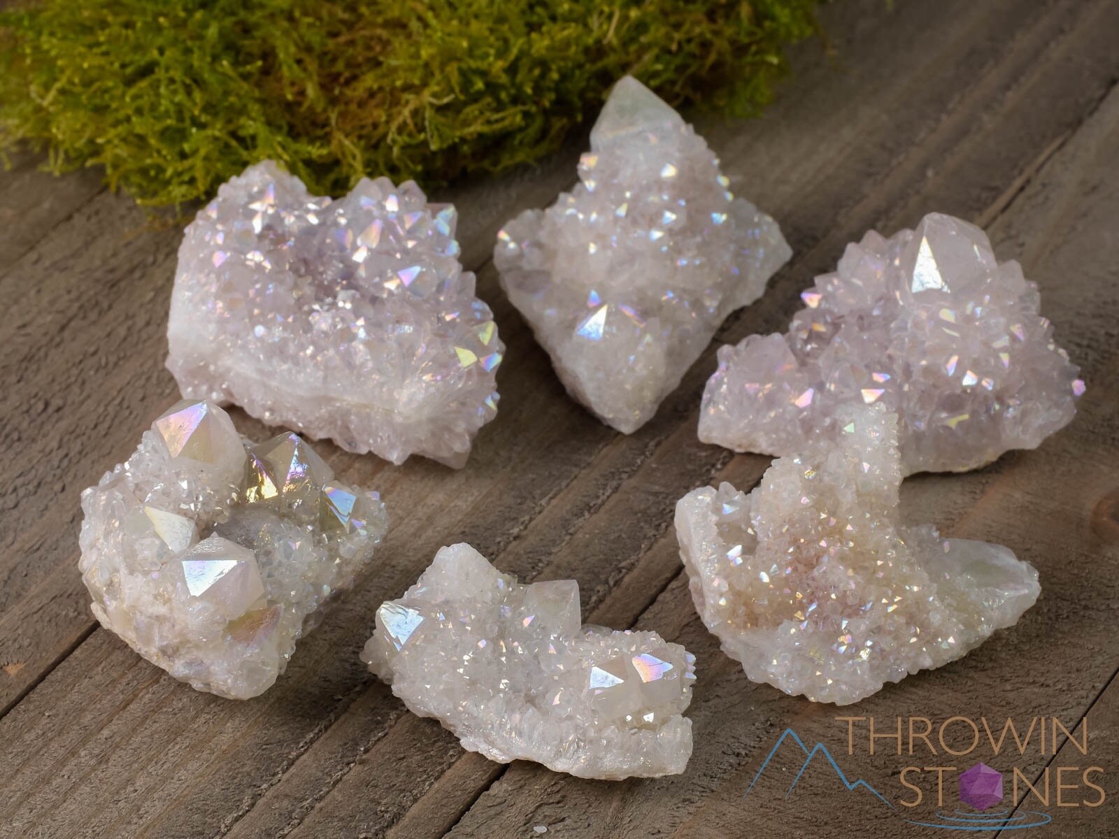 White Angel AURA QUARTZ Crystal Cluster Rainbow Quartz | Etsy