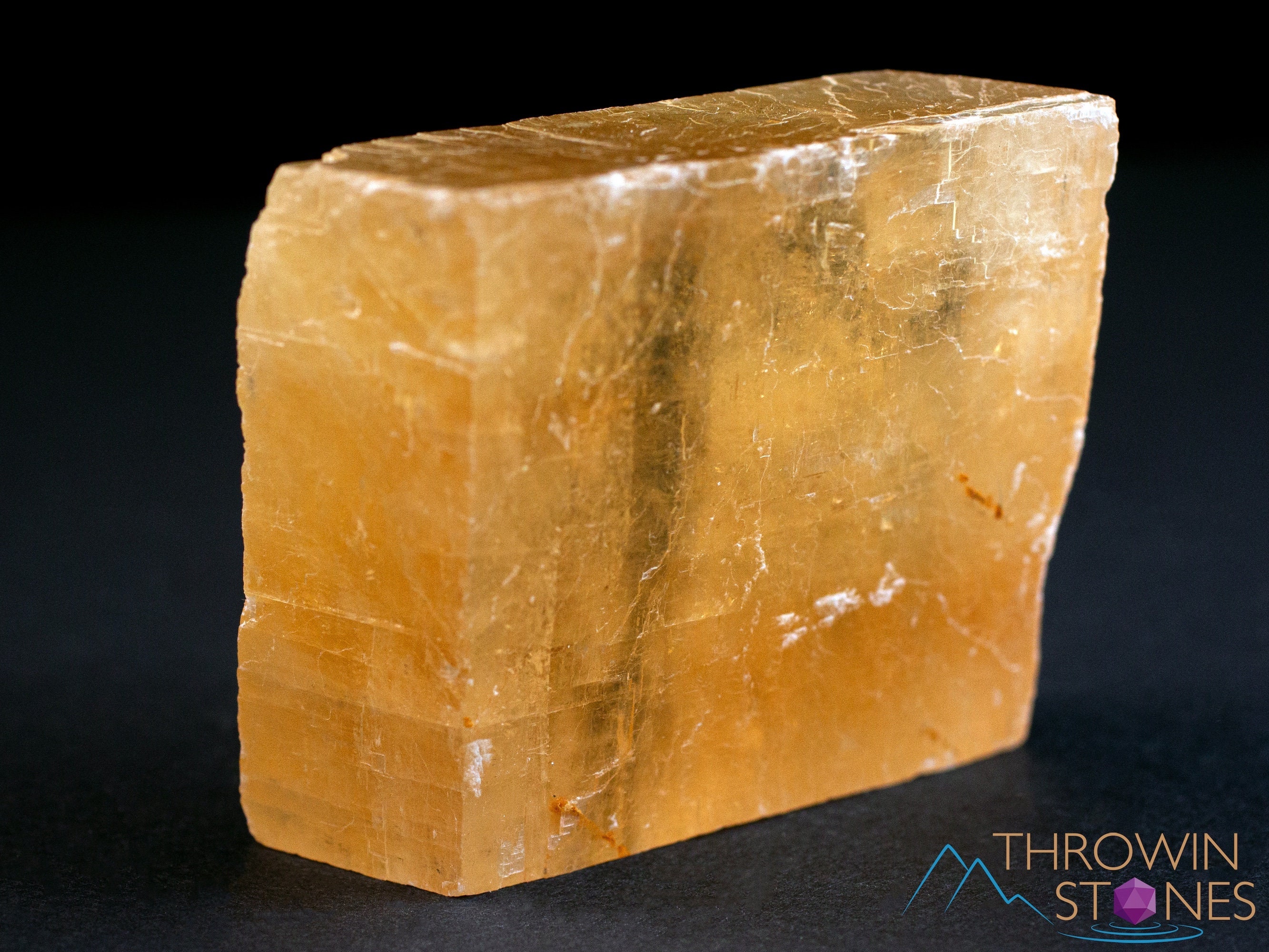 Yellow CALCITE Raw Crystal Medium Rhombohedron | Etsy