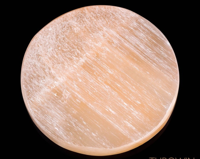 SELENITE Charging Plate - Orange Round - Selenite Plate, Crystal ...