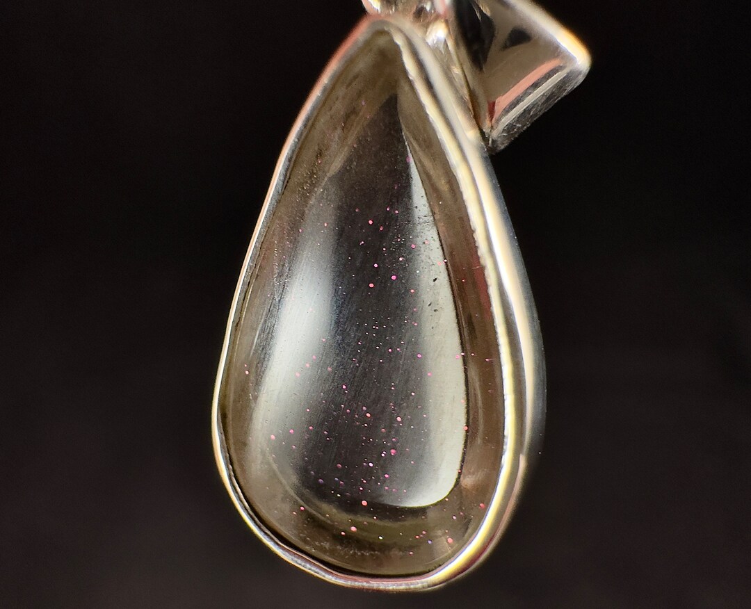 COVELLITE Pink Fire Quartz Crystal Pendant - Fine Jewelry, Healing ...
