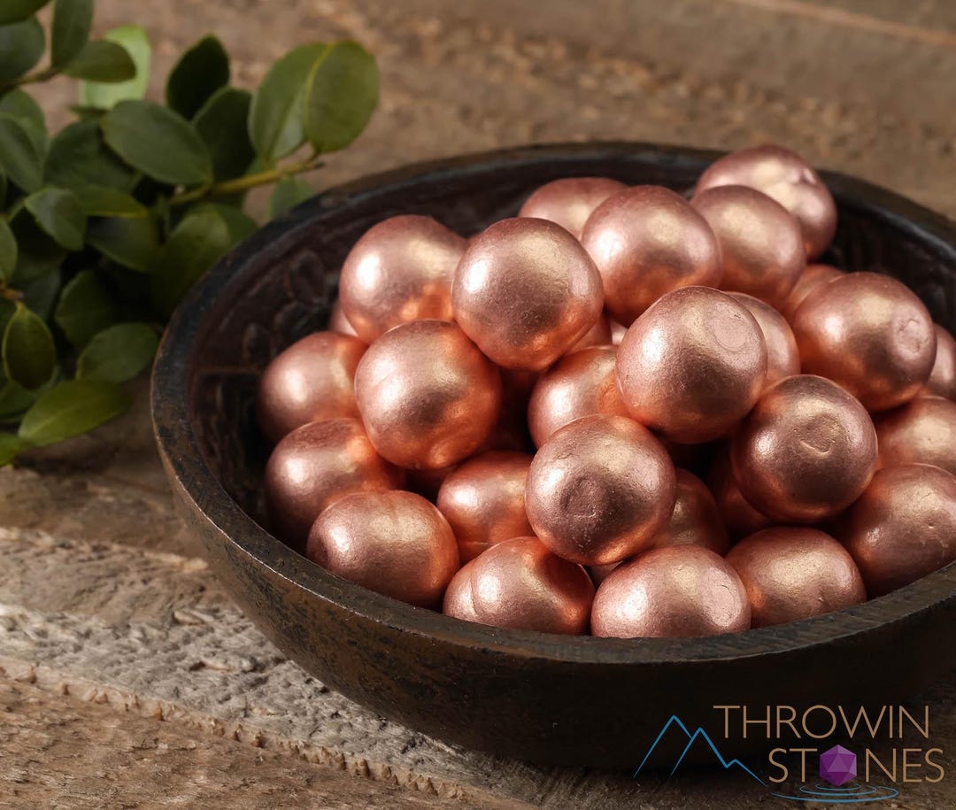 COPPER Sphere : Mini Solid Natural Polished Metal Cylindrical Shaped ...