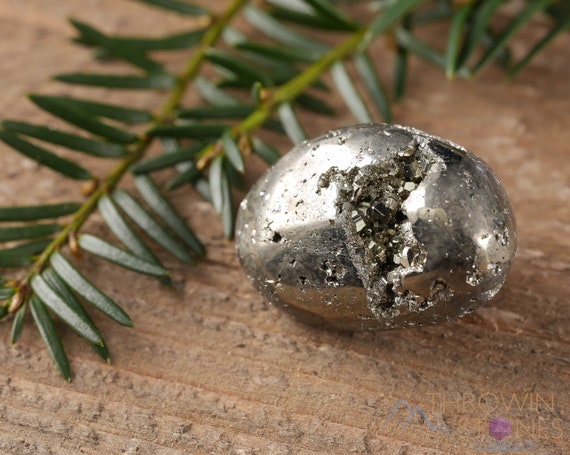PYRITE Tumbled Stones Fools Gold Tumbled Crystals Self - Etsy