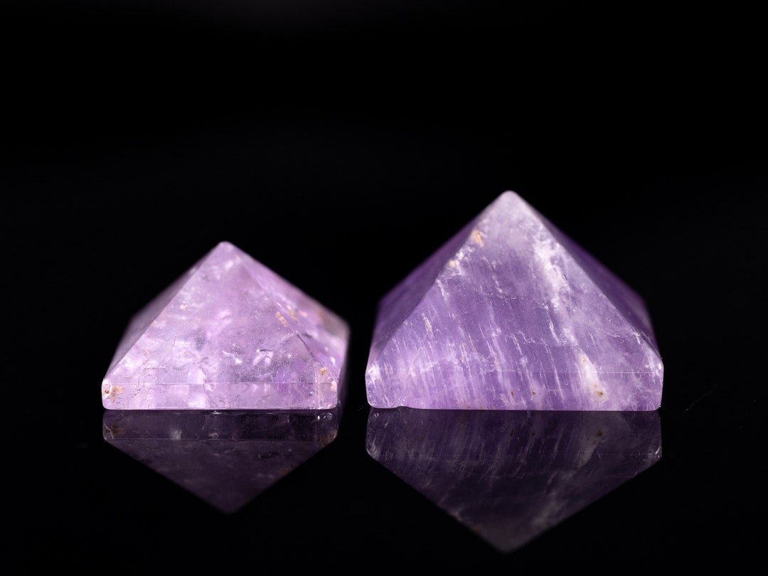 AMETHYST Crystal Pyramid - Sacred Geometry, Metaphysical, Healing ...
