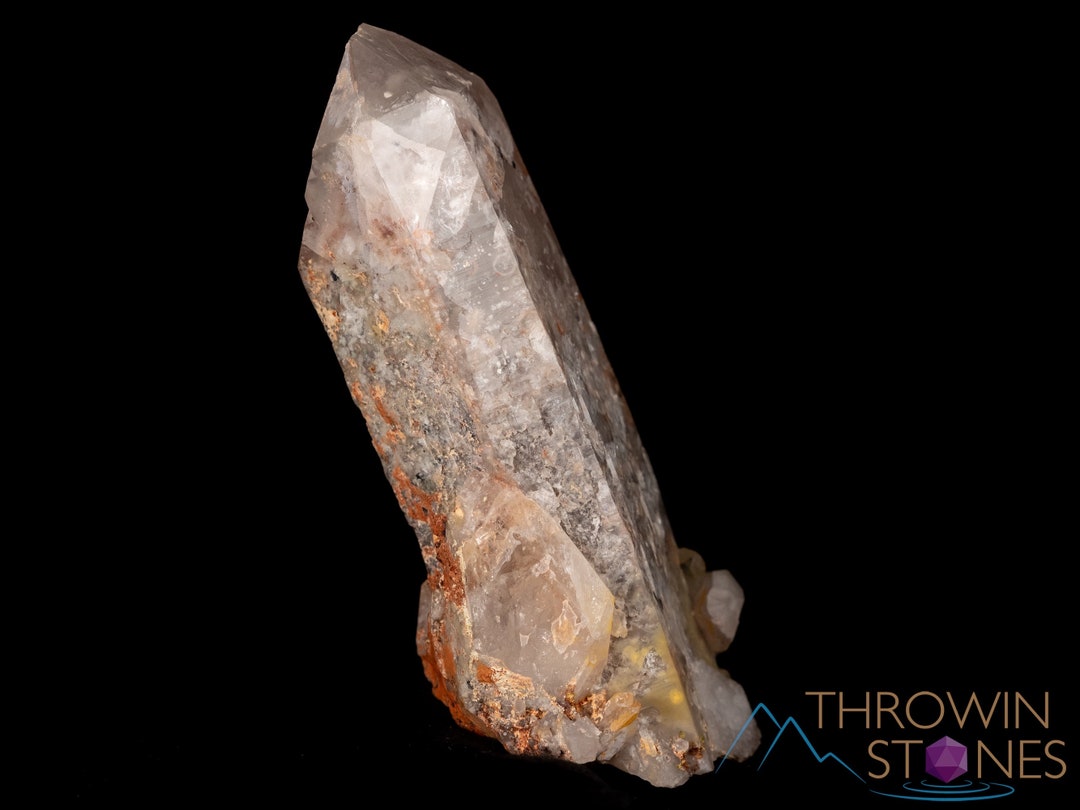 Raw MESSINA QUARTZ Crystal Point - Planet Quartz W Hematite, Kaolinite ...