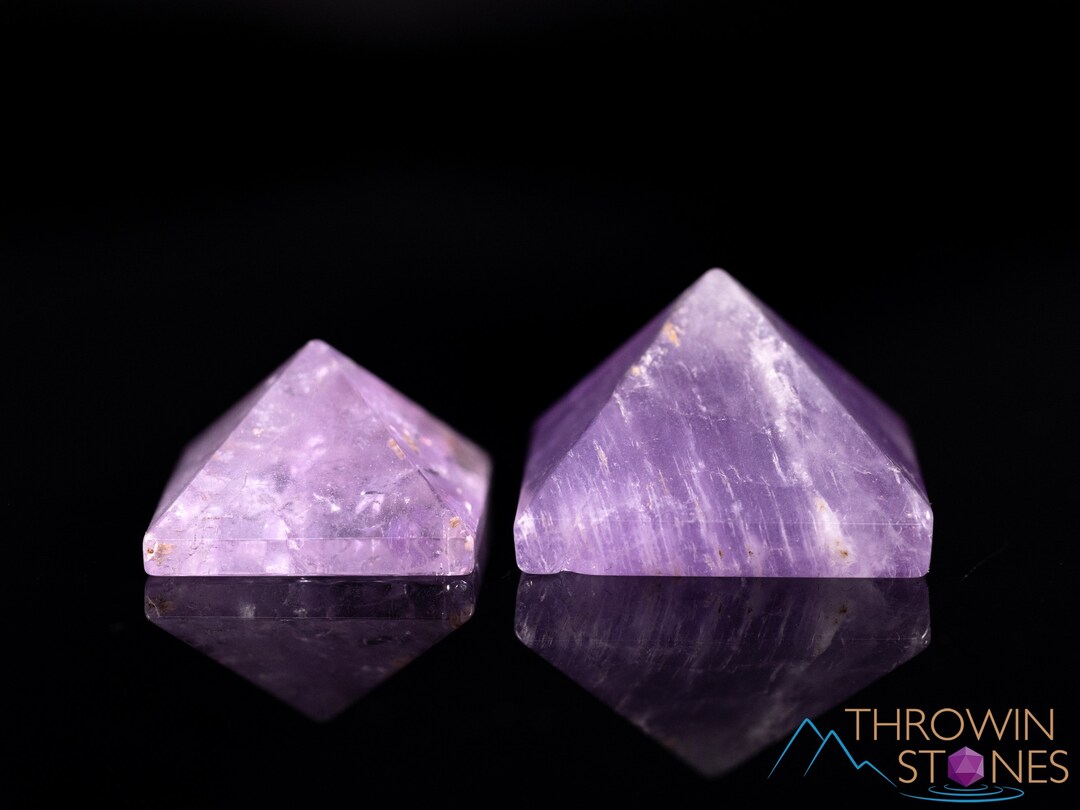 AMETHYST Crystal Pyramid Sacred Geometry Metaphysical - Etsy
