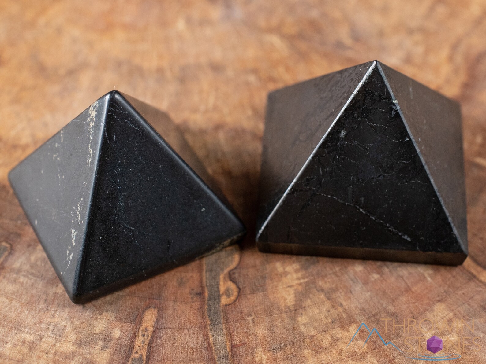 SHUNGITE Crystal Pyramid EMF Protection Sacred Geometry - Etsy