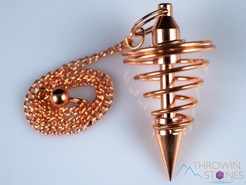 Spiral COPPER Pendulum Divination Metaphysical Healing - Etsy