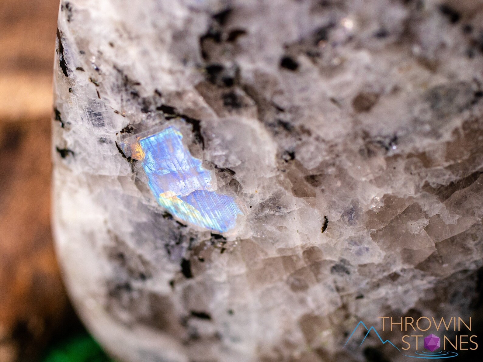 Rainbow MOONSTONE Crystal Palm Stone Worry Stone Self Care - Etsy