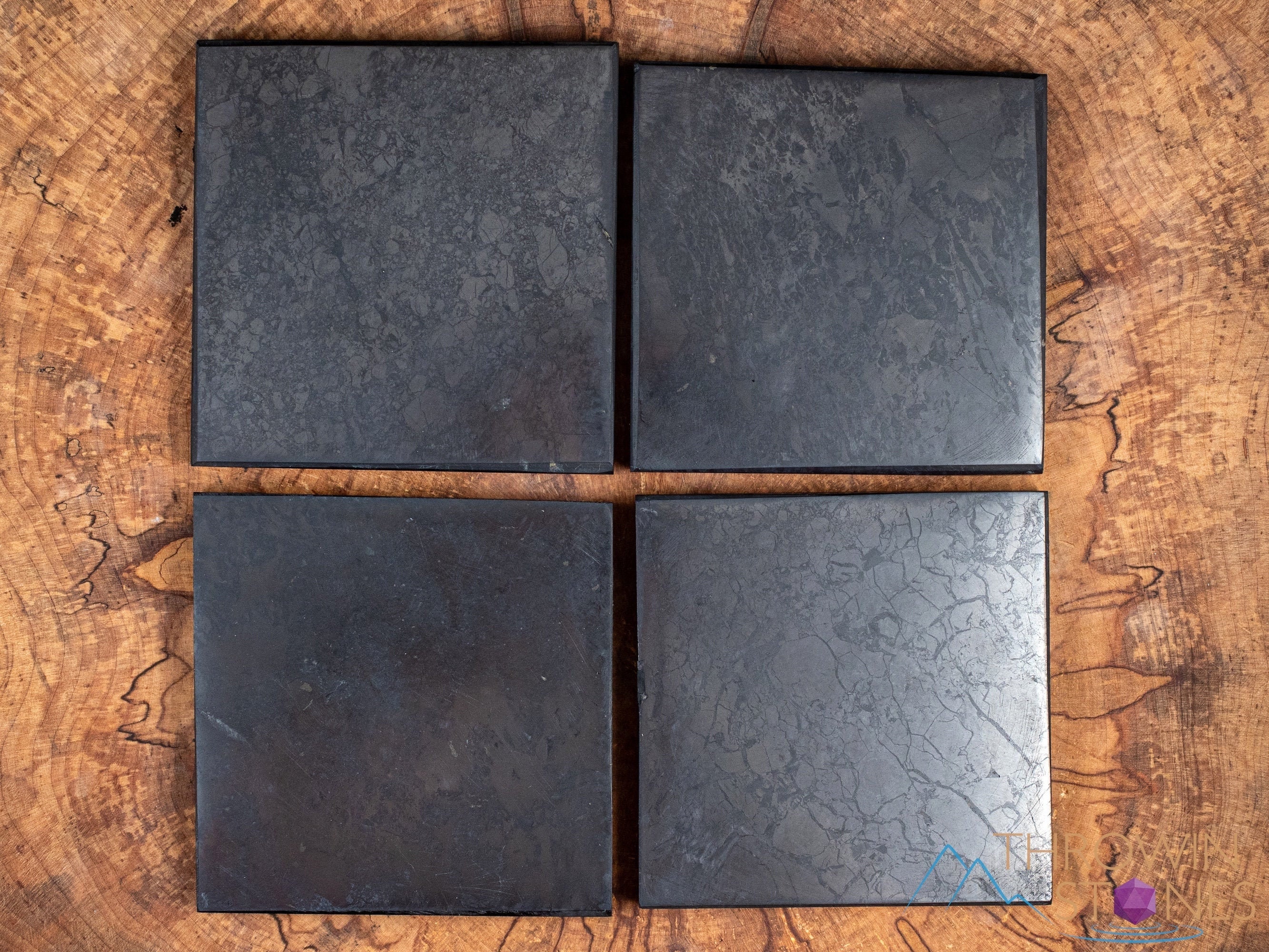 SHUNGITE Crystal Plate - Disc, Square, Hexagon, Irregular Quality - EMF ...