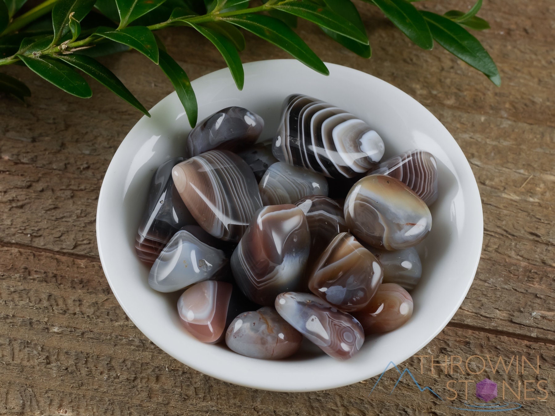 BANDED AGATE Tumbled Stones Tumbled Crystals Self Care | Etsy