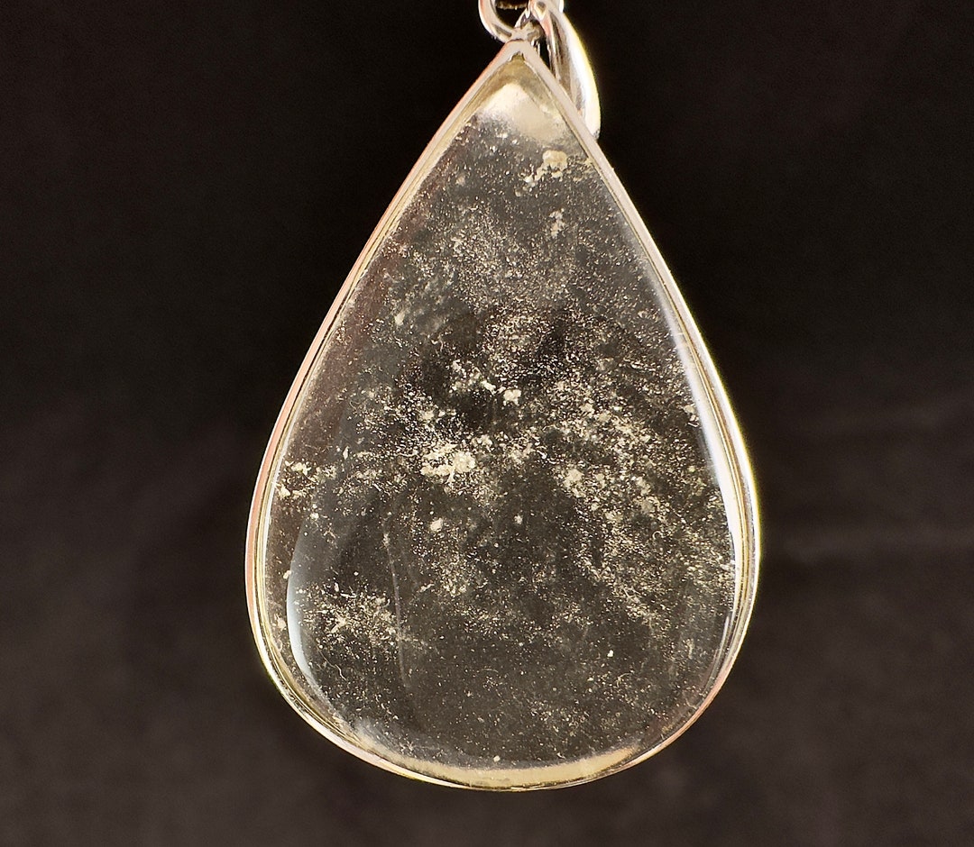 LIBYAN DESERT GLASS Crystal Pendant Sterling Silver Fine Jewelry ...