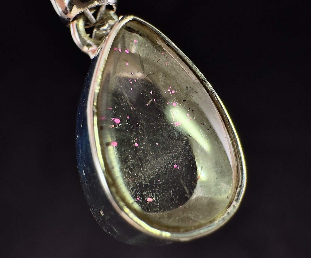 COVELLITE Pink Fire Quartz Crystal Pendant - Fine Jewelry, Healing ...