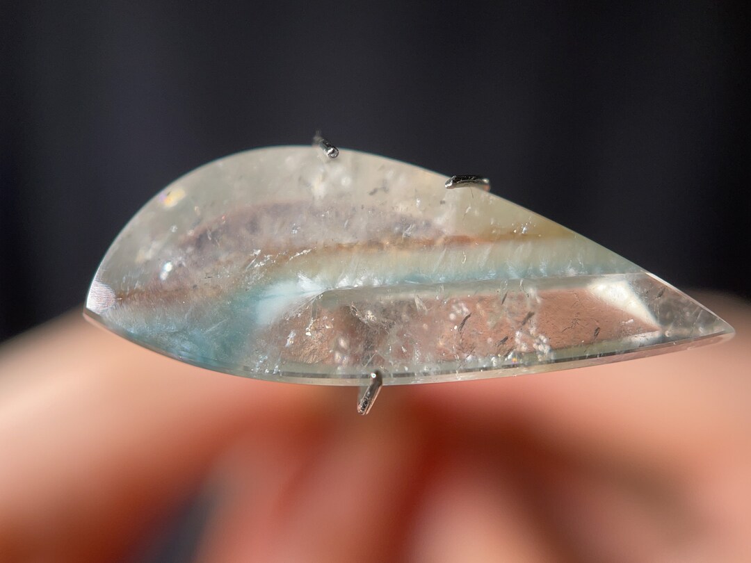 GILALITE Cabochon, Medusa Paraiba Quartz - Striped, Marquise ...