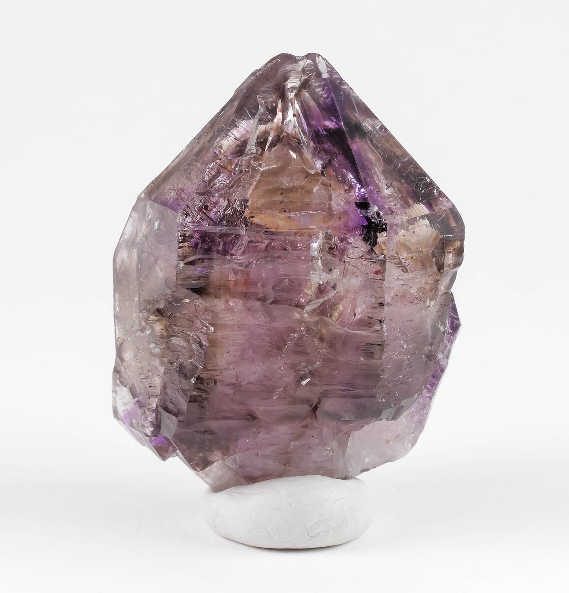AMETHYST W Red HEMATITE Needles, Raw Crystal - Birthstone, Unique Gift ...