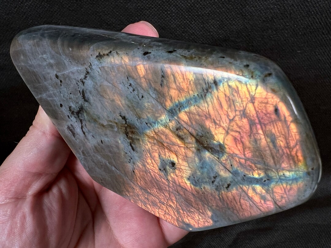 LABRADORITE Tower Multi Colored Labradorite, Tumbled Crystals, Home ...