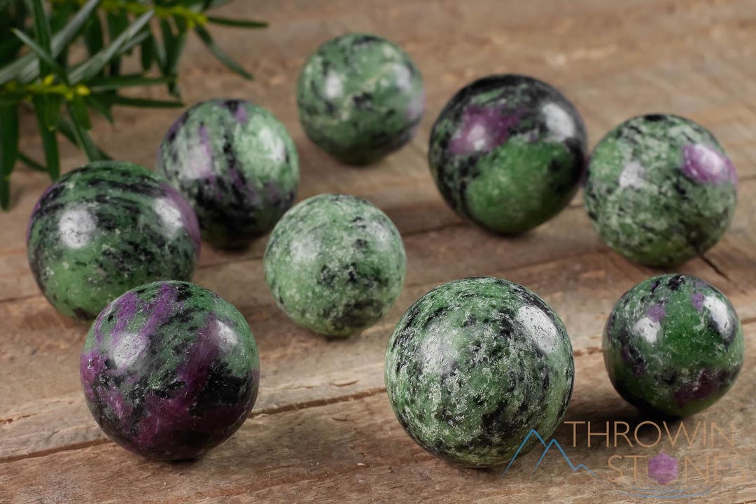 RUBY ZOISITE Crystal Sphere - Crystal Ball, Housewarming Gift, Home Decor, E1138 - Etsy