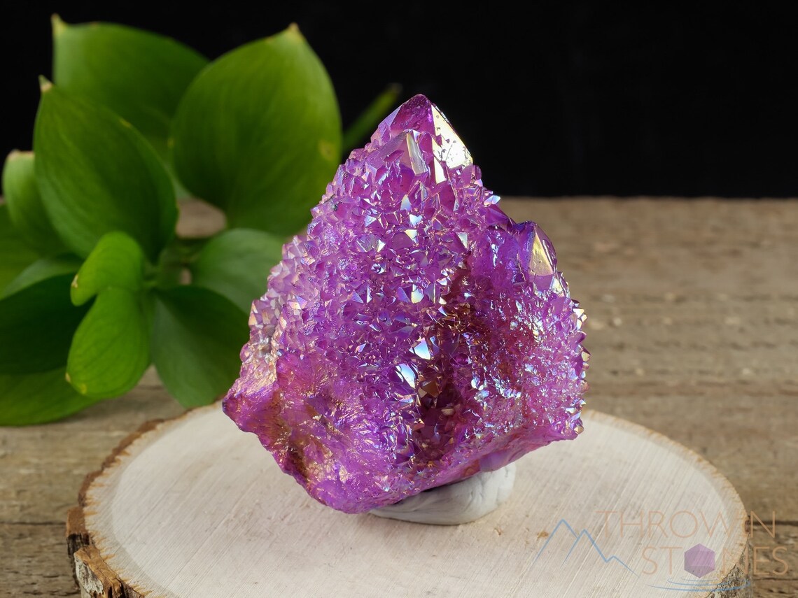 AURA QUARTZ Ruby Pink Rainbow Quartz Crystal Crystal - Etsy