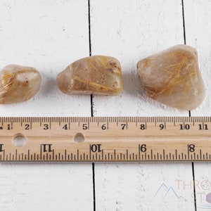 GOLDEN RUTILATED QUARTZ Tumbled Stones Tumbled Crystals, Self Care ...