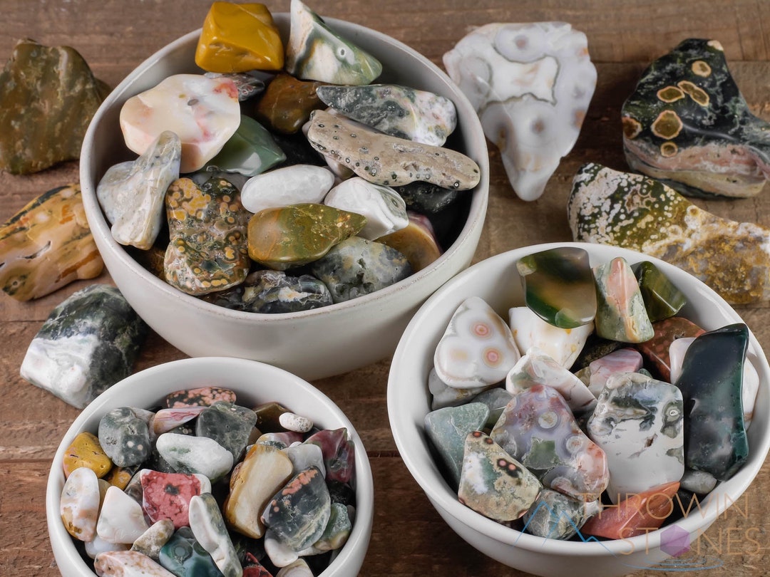 OCEAN JASPER Tumbled Stones - Tumbled Crystals, Self Care, Healing ...