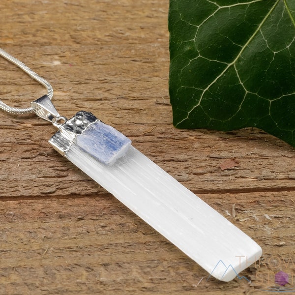 Selenite Necklace - Etsy