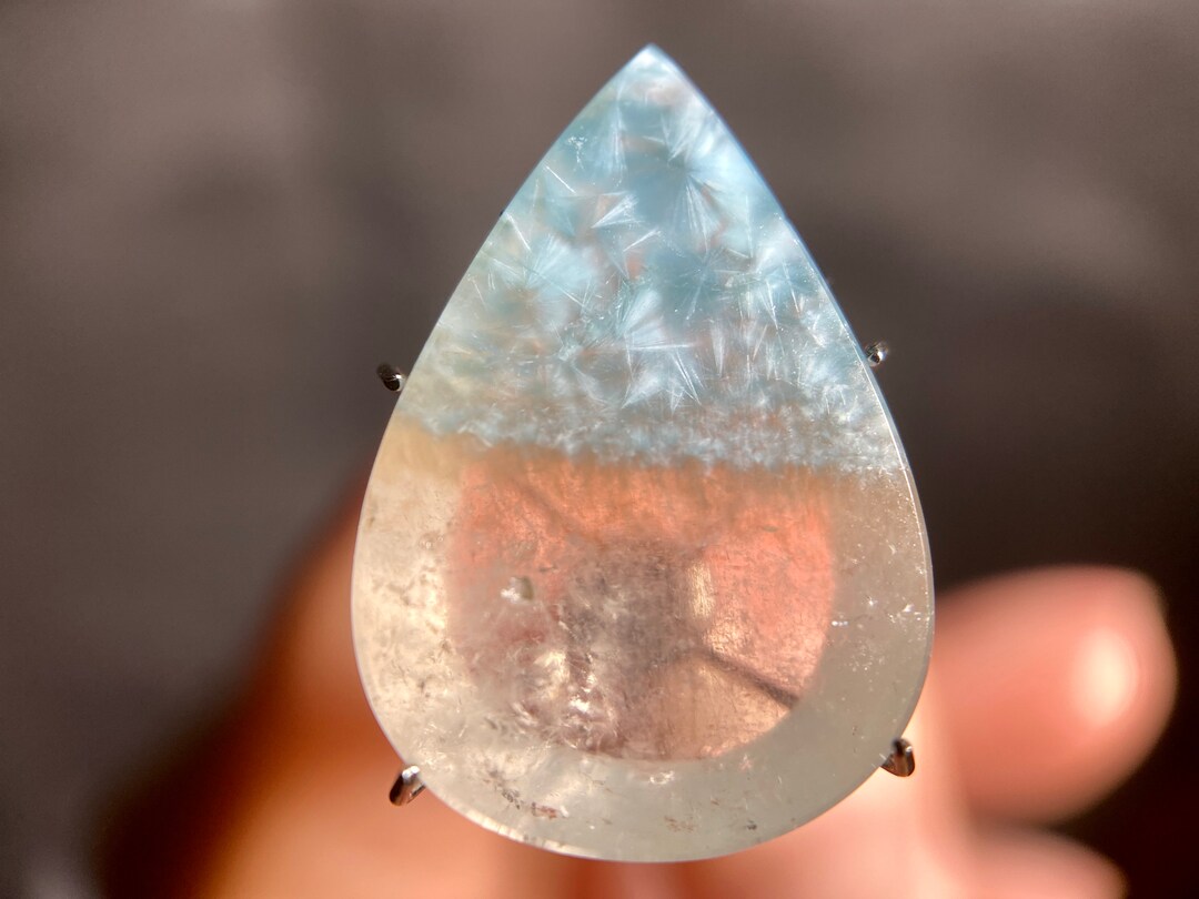 GILALITE Cabochon, Medusa Paraiba Quartz - Bicolor, Teardrop ...