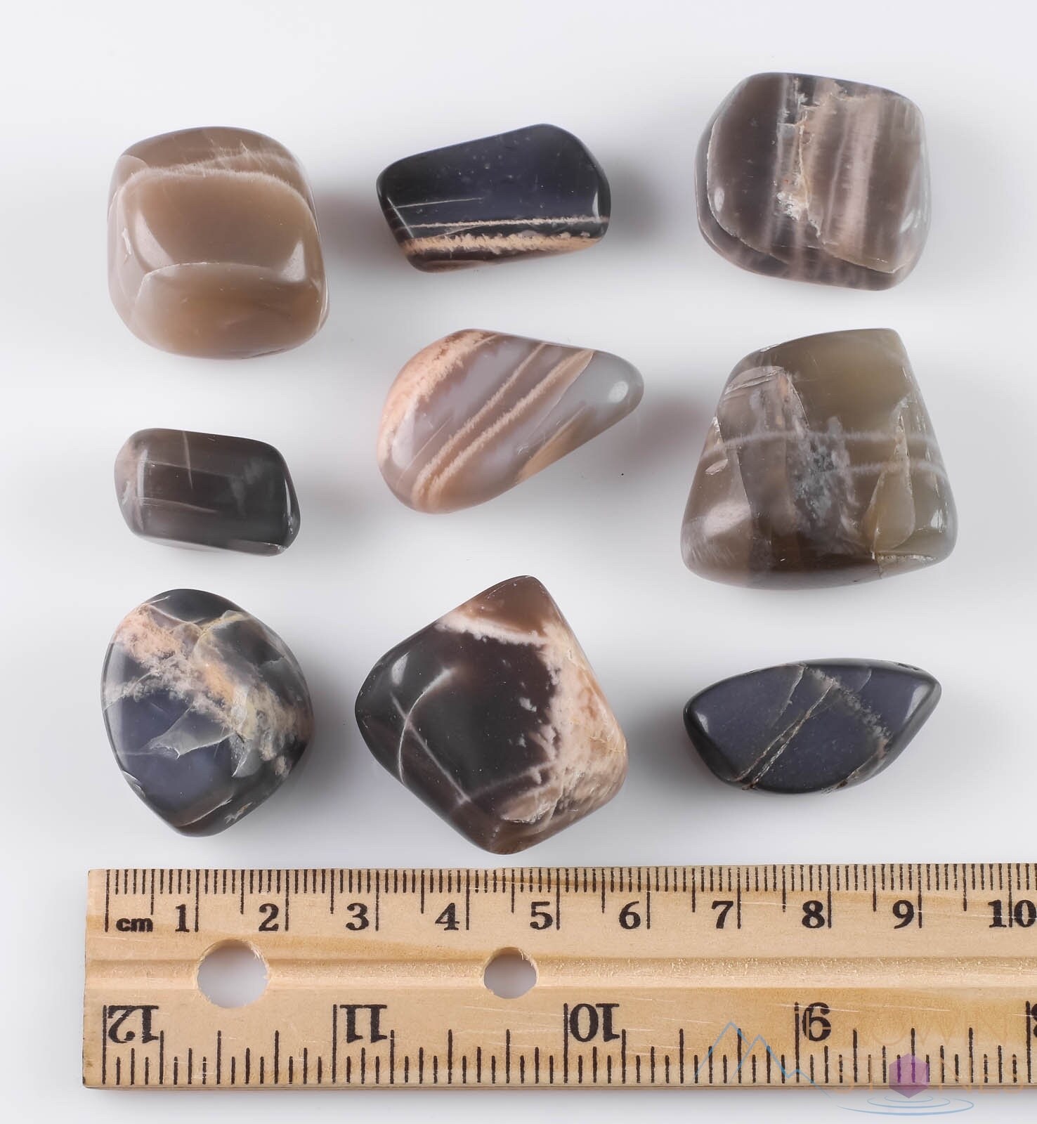 Gray MOONSTONE Tumbled Stones Tumbled Crystals Self Care | Etsy