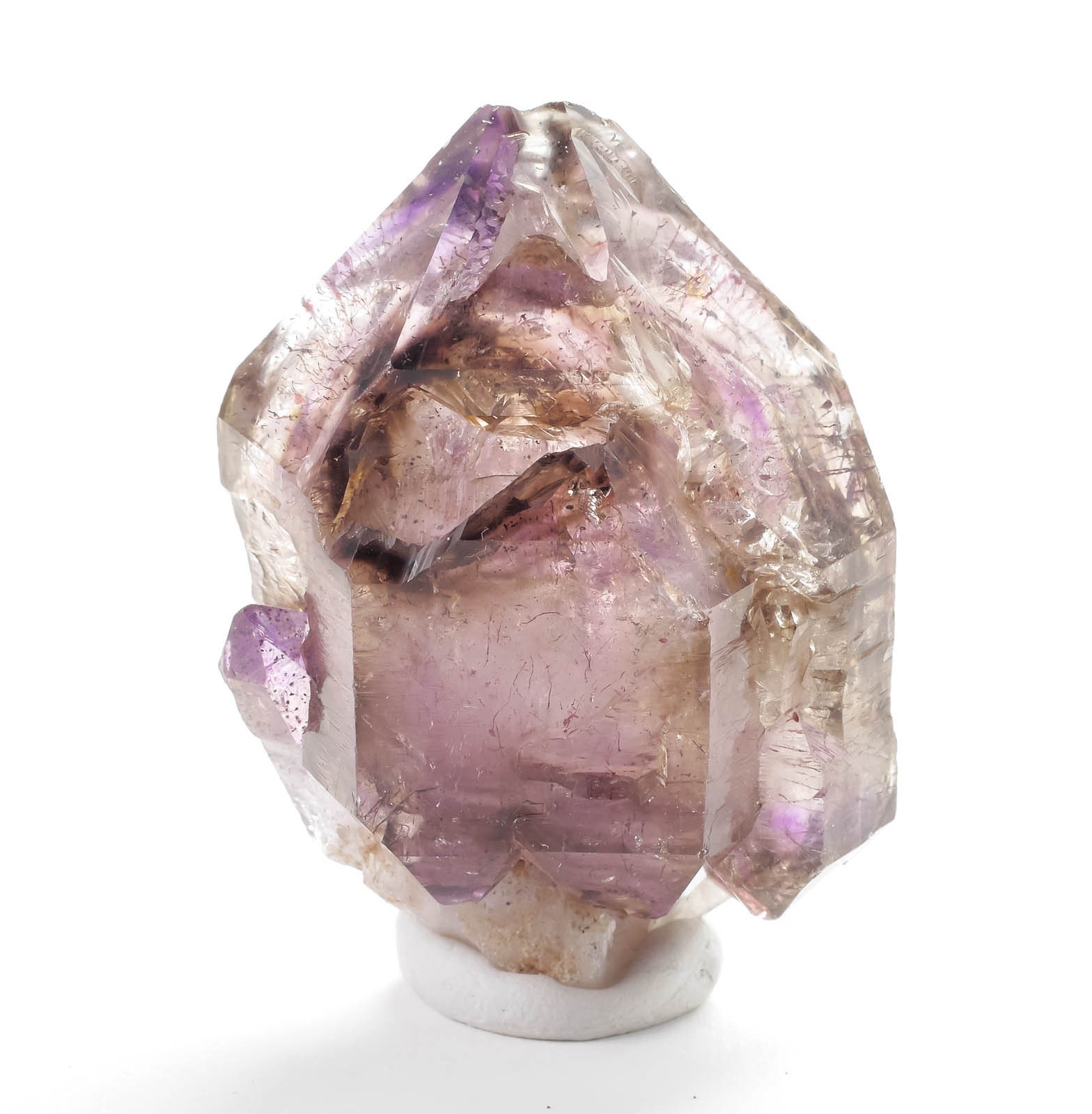 AMETHYST W Red HEMATITE Needles, Raw Crystal - Birthstone, Unique Gift ...