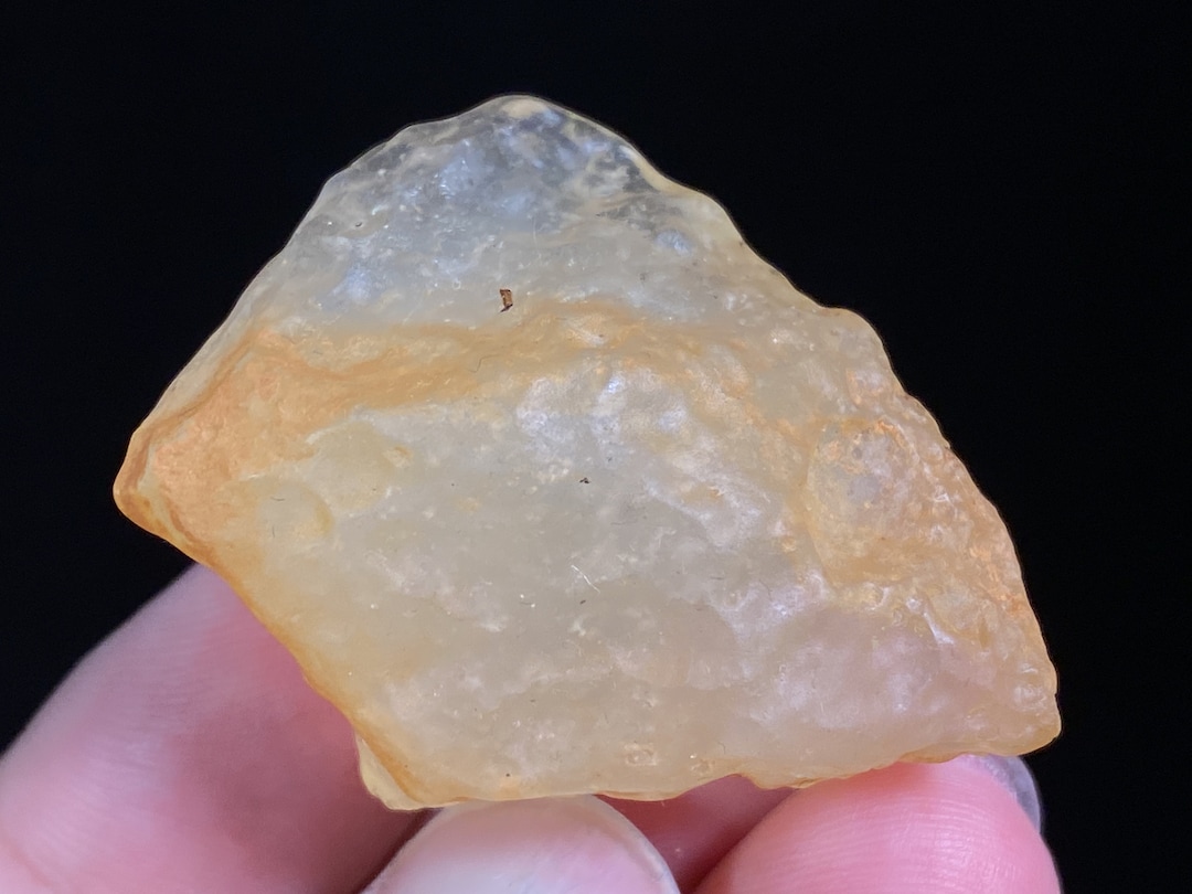 LIBYAN DESERT GLASS, Raw Crystal - Rare, A Grade, 28.7g - Unique Gift ...