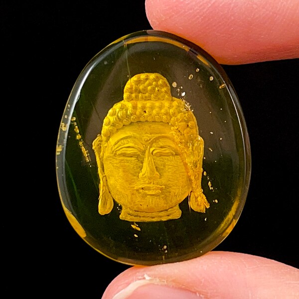 Amber Buddha Statue - Etsy