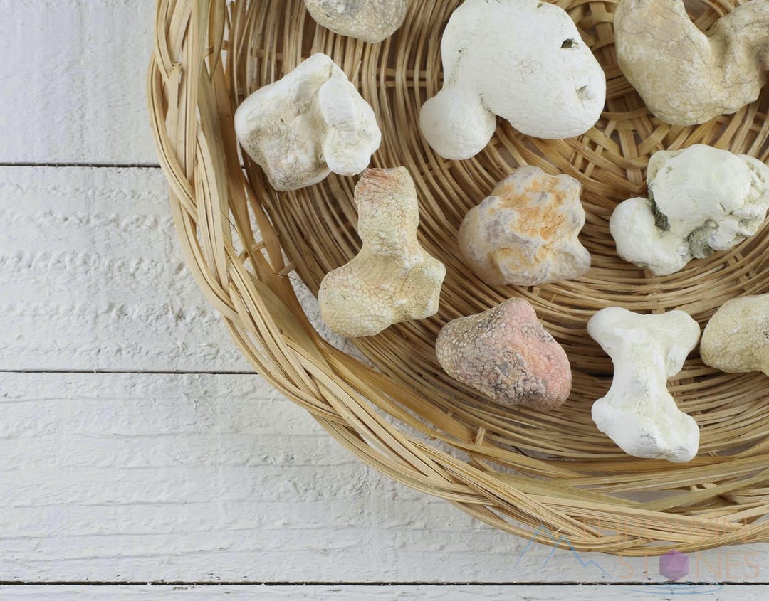 Raw SNAKESKIN AGATE Chalcedony Crystal Nuggets - Raw Rocks and Minerals ...