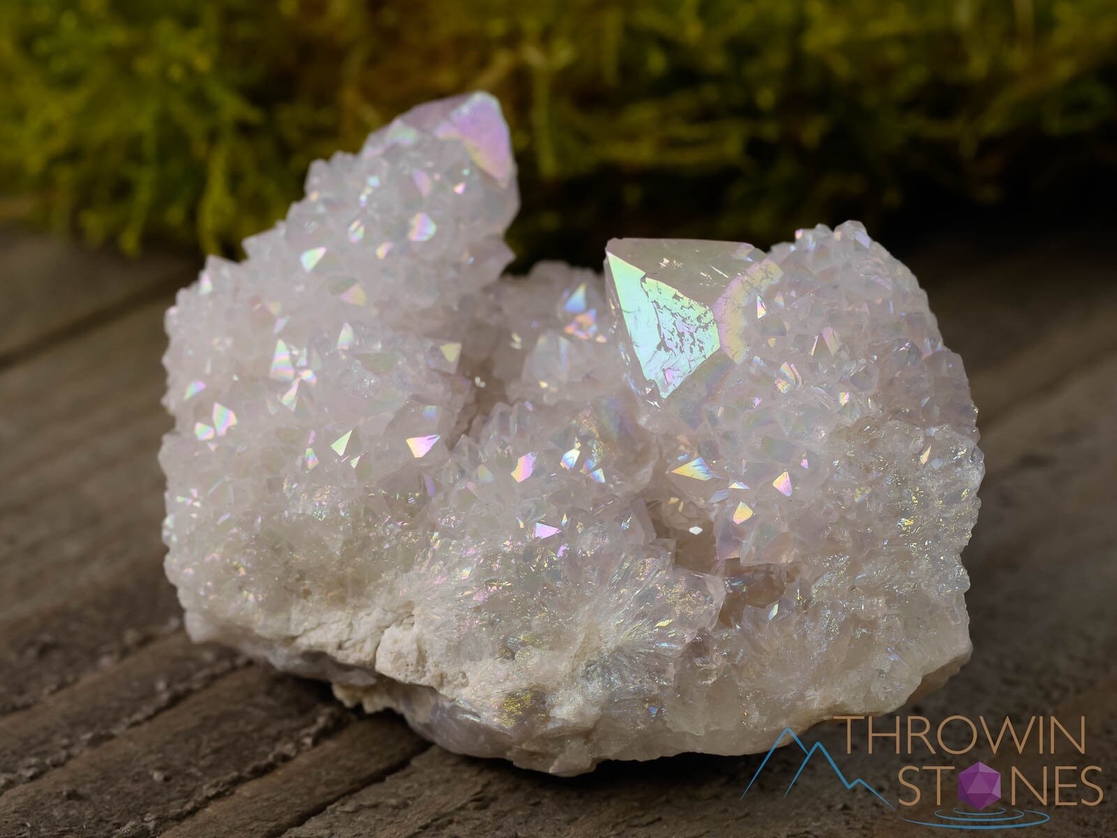 White Angel AURA QUARTZ Crystal Cluster Rainbow Quartz | Etsy