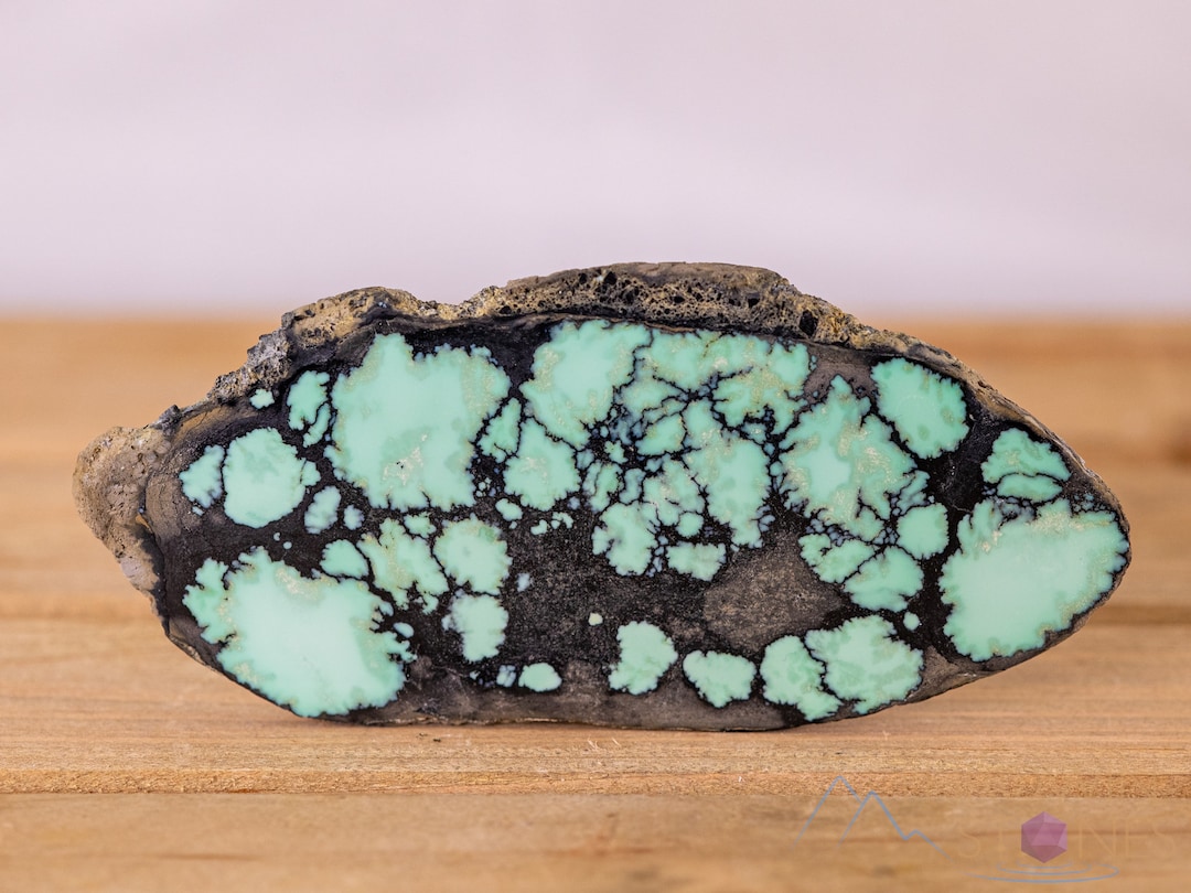 Turquoise VARISCITE Crystal Slab - Jewelry Making, Unique Gift, Home ...