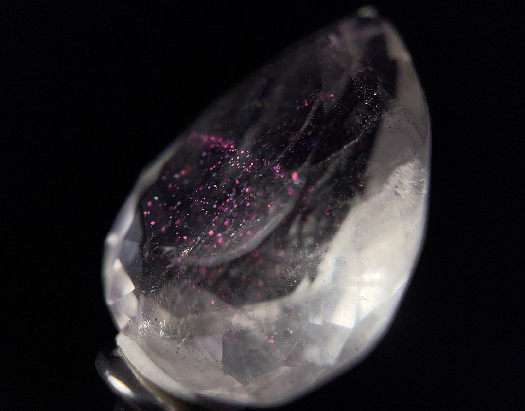 COVELLITE Pink Fire Quartz Crystal Teardrop Gemstones, Jewelry Making ...