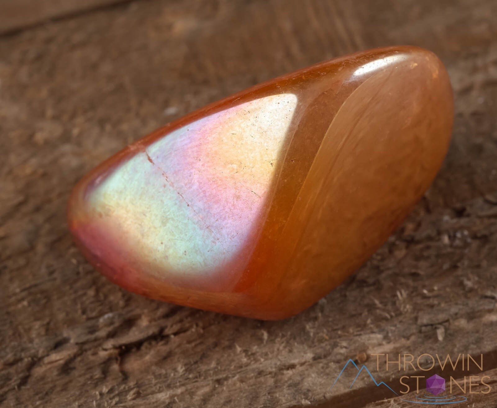 Sunset AURA QUARTZ Tumbled Stones Tumbled Crystals Self | Etsy