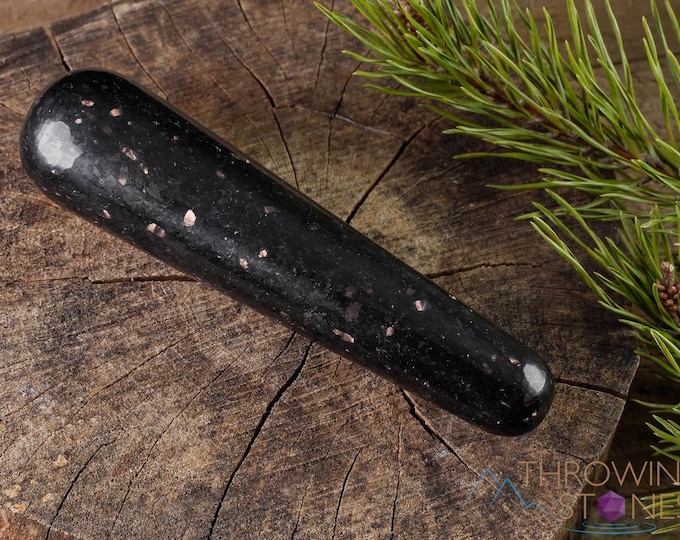 Crystal Massage Wand-curved Rose Quartz and Obsidian Massage Wands ...