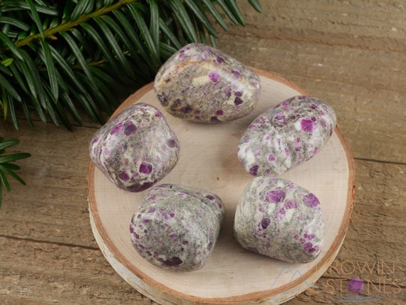 RUBY in Matrix Tumbled Stones Tumbled Crystals Self Care | Etsy