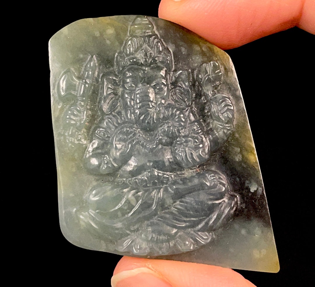 JADE Crystal Ganesha - Lord Ganesh Statue, Crystal Carving ...