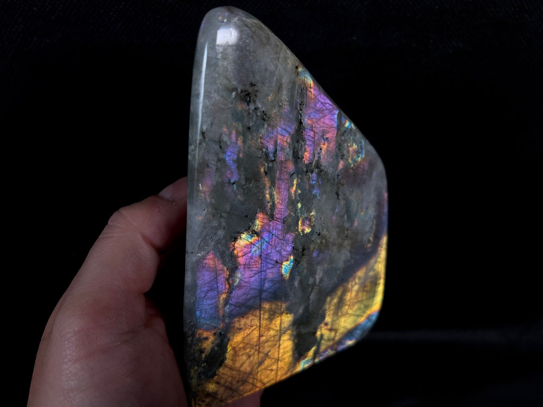 LABRADORITE Tower Multi Colored Labradorite, Tumbled Crystals, Home ...
