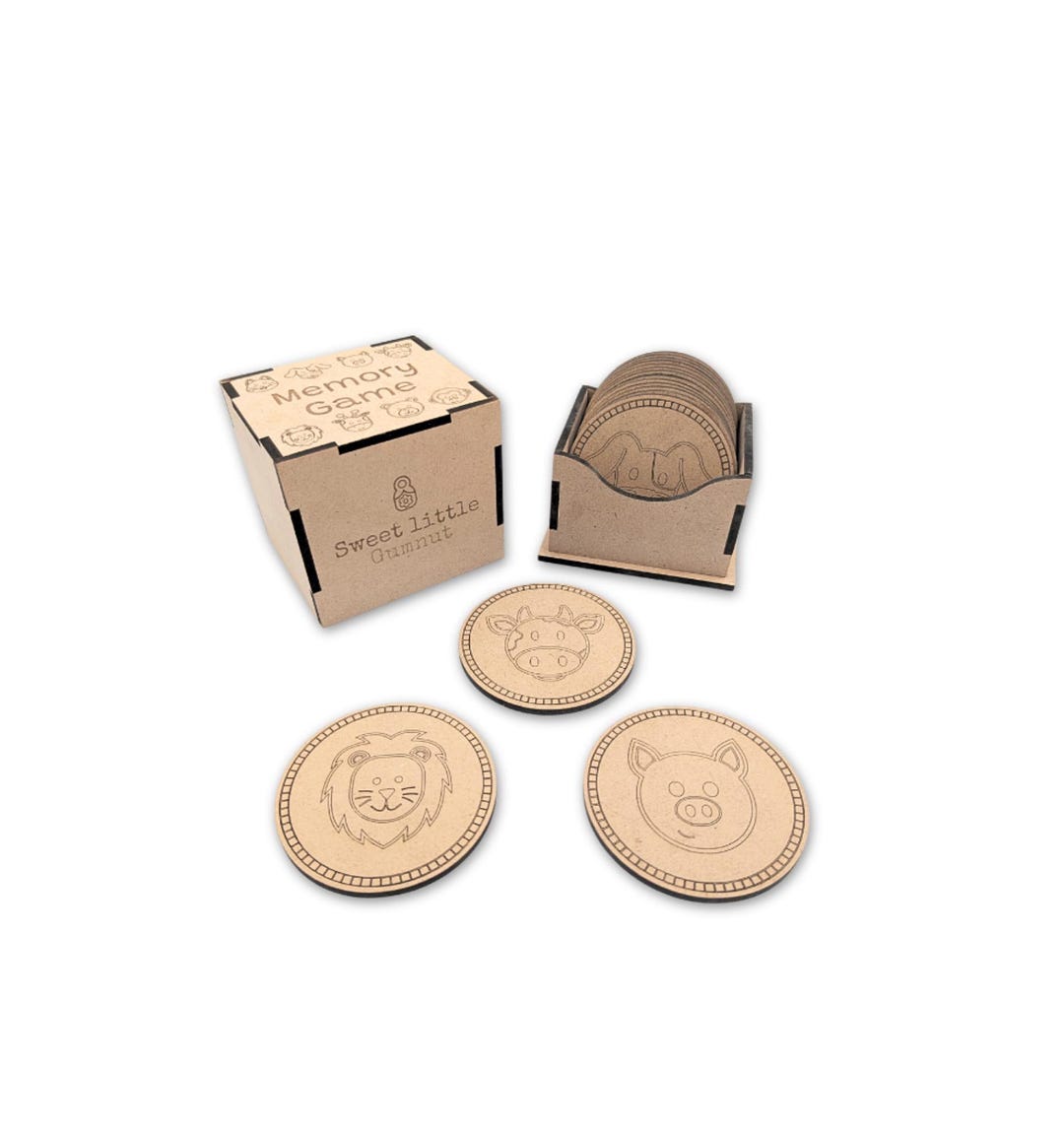 Animal Memory Game Montessori-inspired Matching Tiles for Kids ...