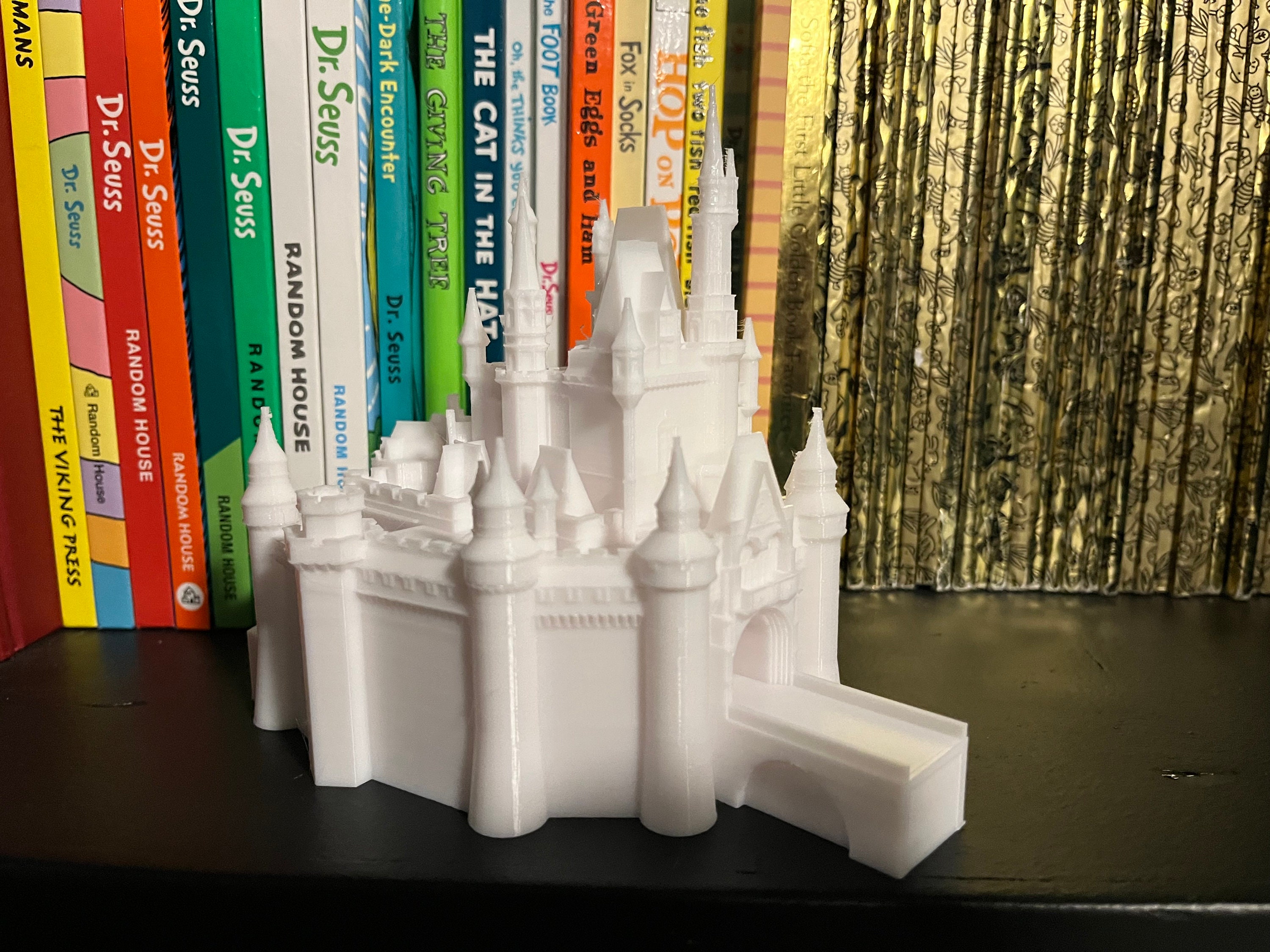 Princess Cinderella Castle Statue, 3D Printed, (6" Size Shown) - Etsy