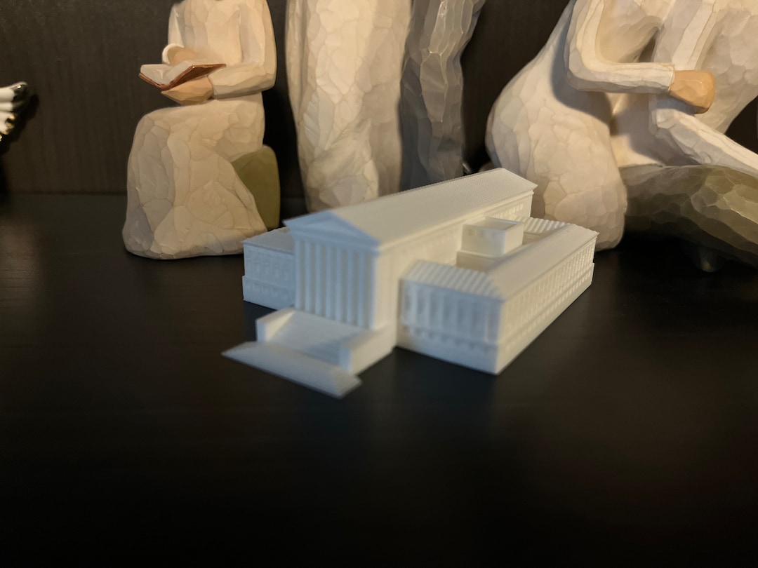 Supreme Court Building Replica, 3D Printed (4" Size Shown) - Etsy
