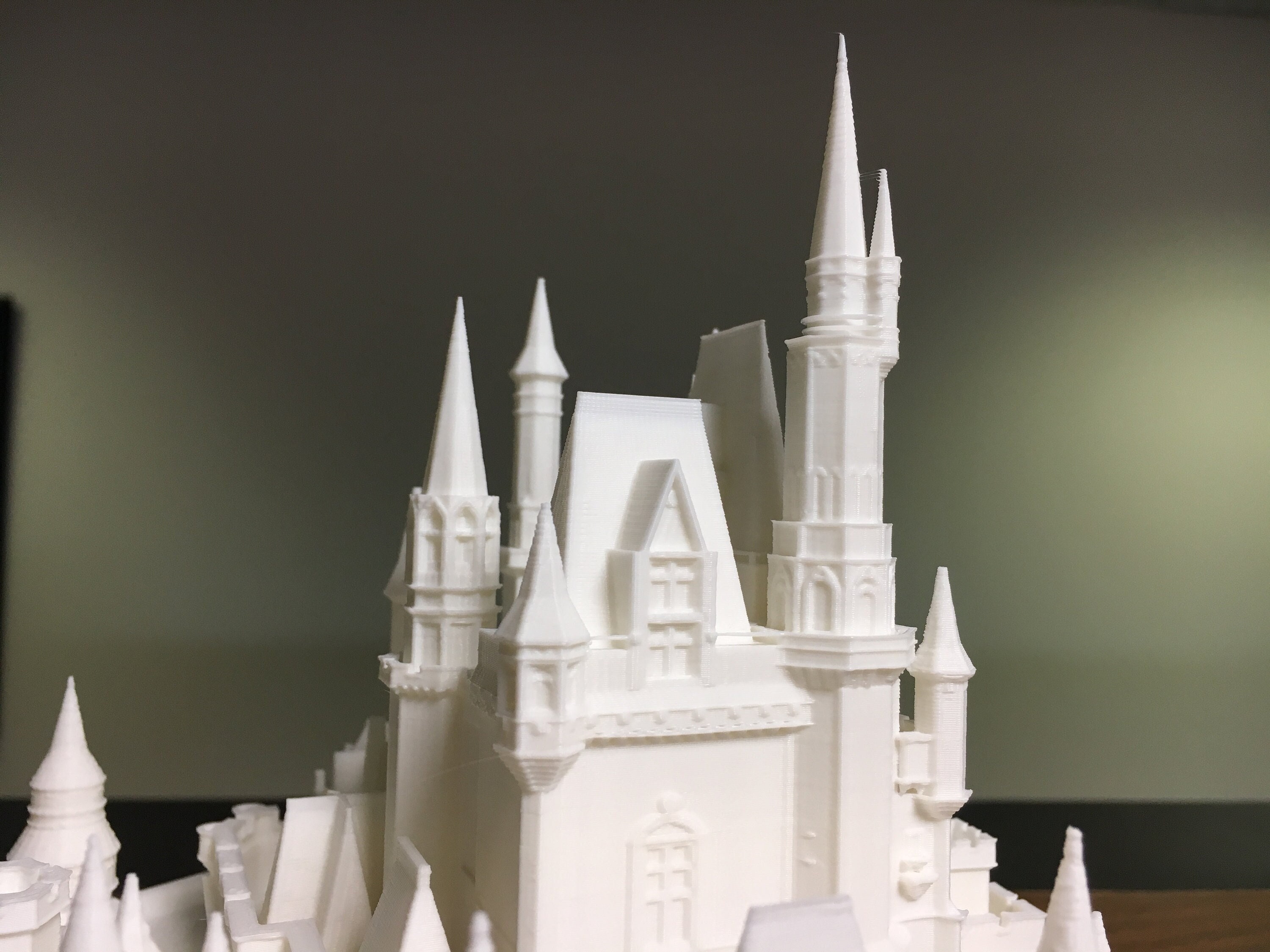 Princess Cinderella Castle Statue, 3D Printed, (6" Size Shown) - Etsy