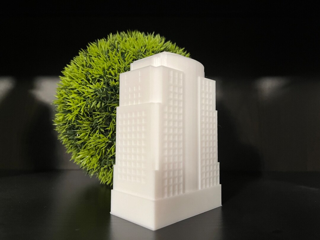 Collier Center Building Replica, 3D Printed, (4" Size Shown) - Etsy